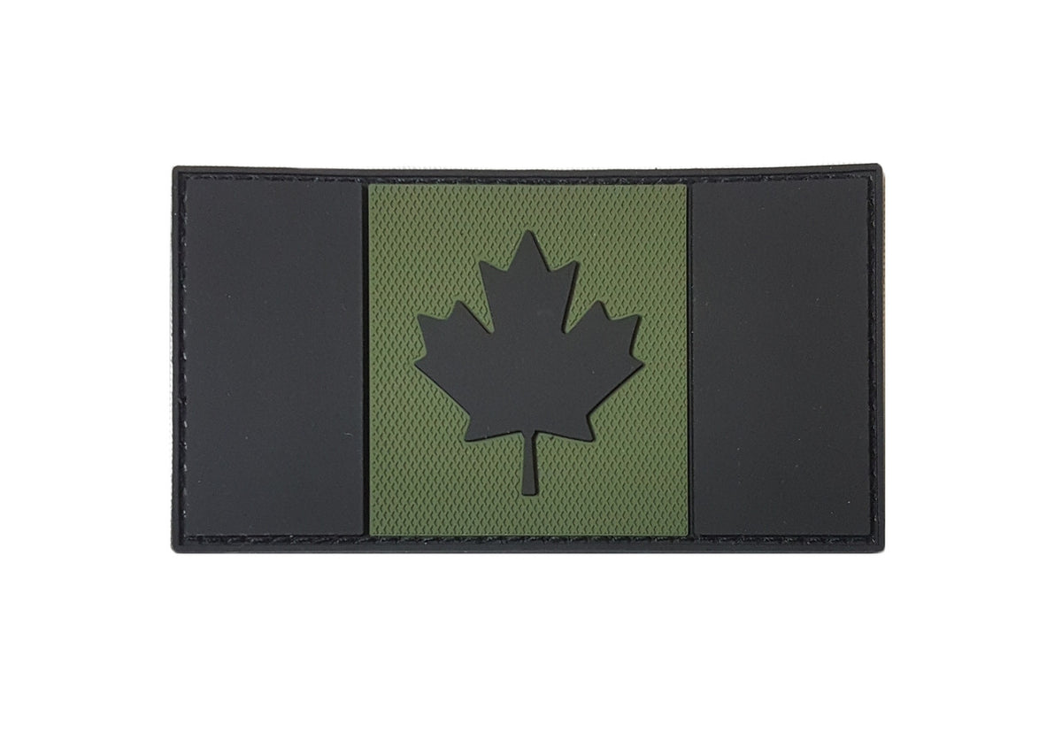 PVC Patch - Canadian Flag 2" x 4" OD Green MP1-CND3 — Cutting Edge Cutlery Co.