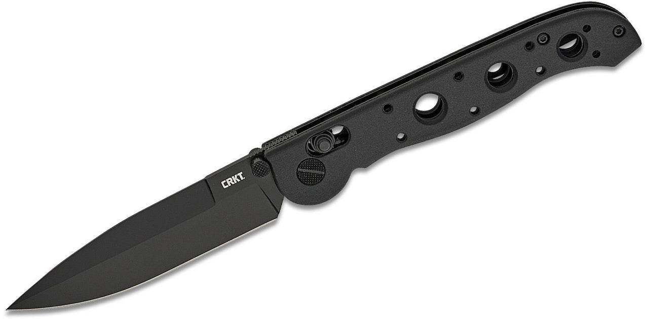 CRKT Carson M16-03XK Crossbar Lock Knife Black Grivory (3.57", Black ...